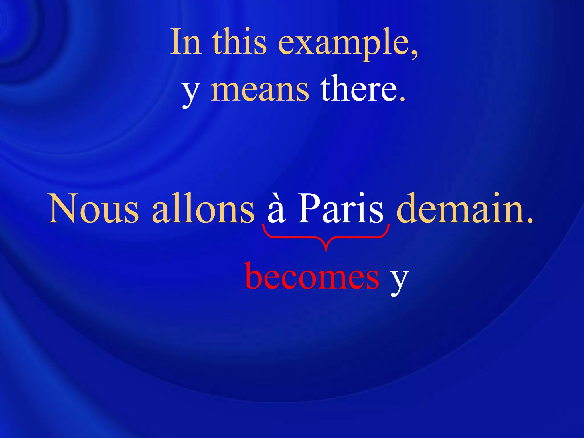 The French Pronouns "y" and "en" | PPT