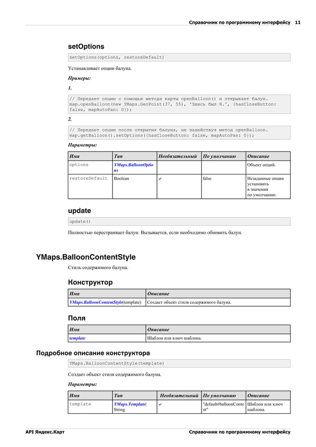 Yandex Maps Jsapi Reference | PDF
