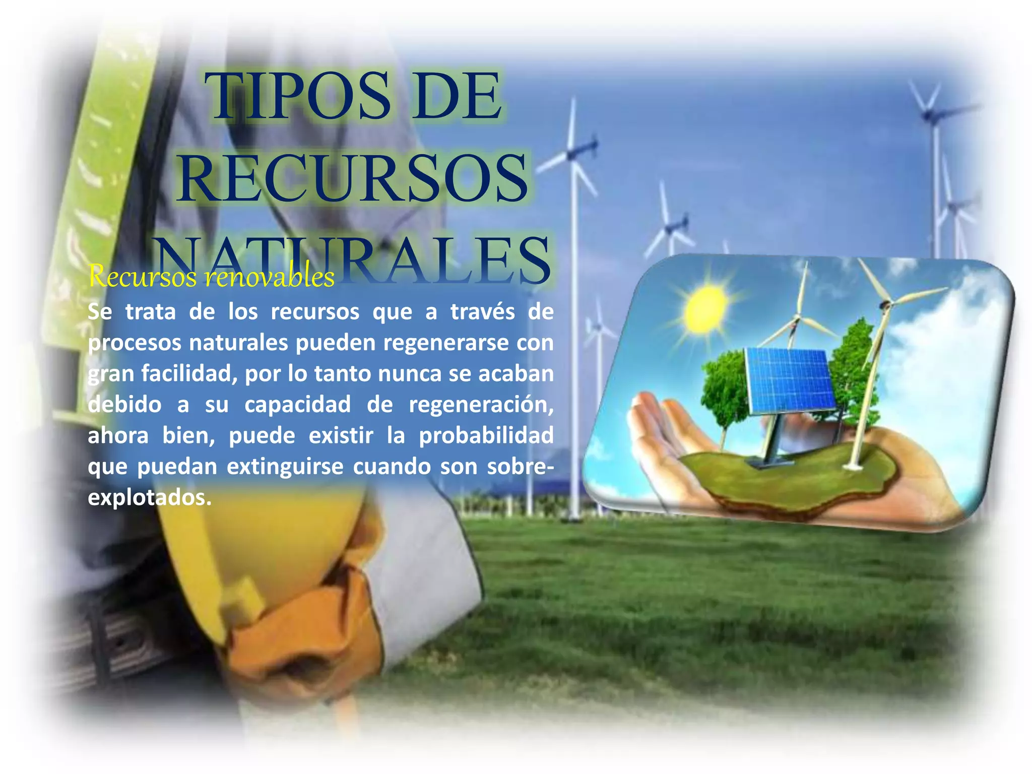 RECURSOS NATURALES Y SU CONSERVACION | PPTX