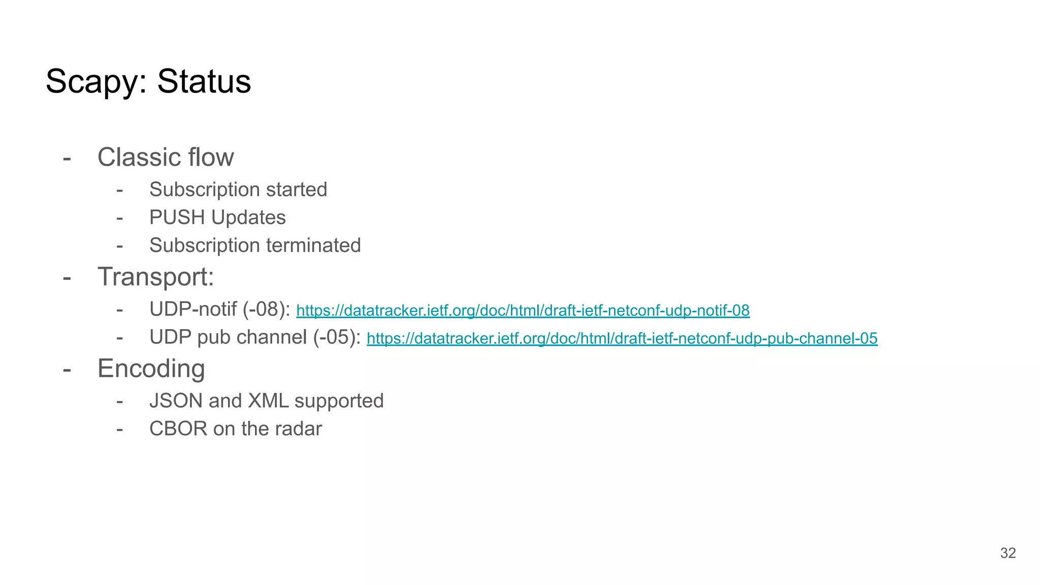 YANG Push Workflow | PPT