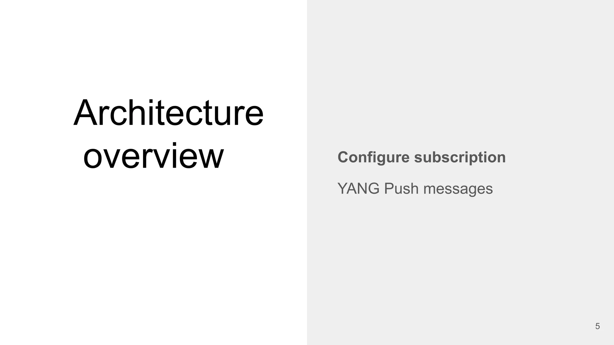 YANG Push Workflow | PPT