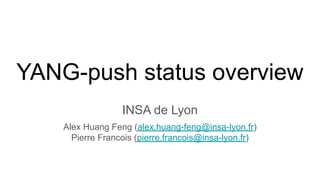 YANG Push Workflow | PPT