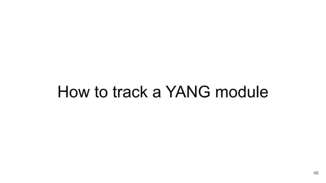 YANG Push Workflow | PPT