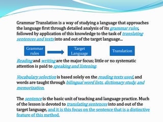 Grammar Translation Method | PPT