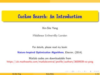 Cuckoo Search Algorithm: An Introduction | PDF