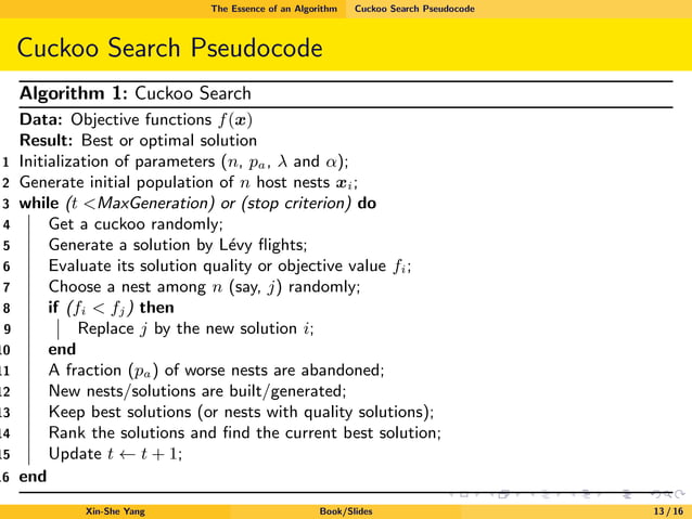 Cuckoo Search Algorithm: An Introduction | PDF