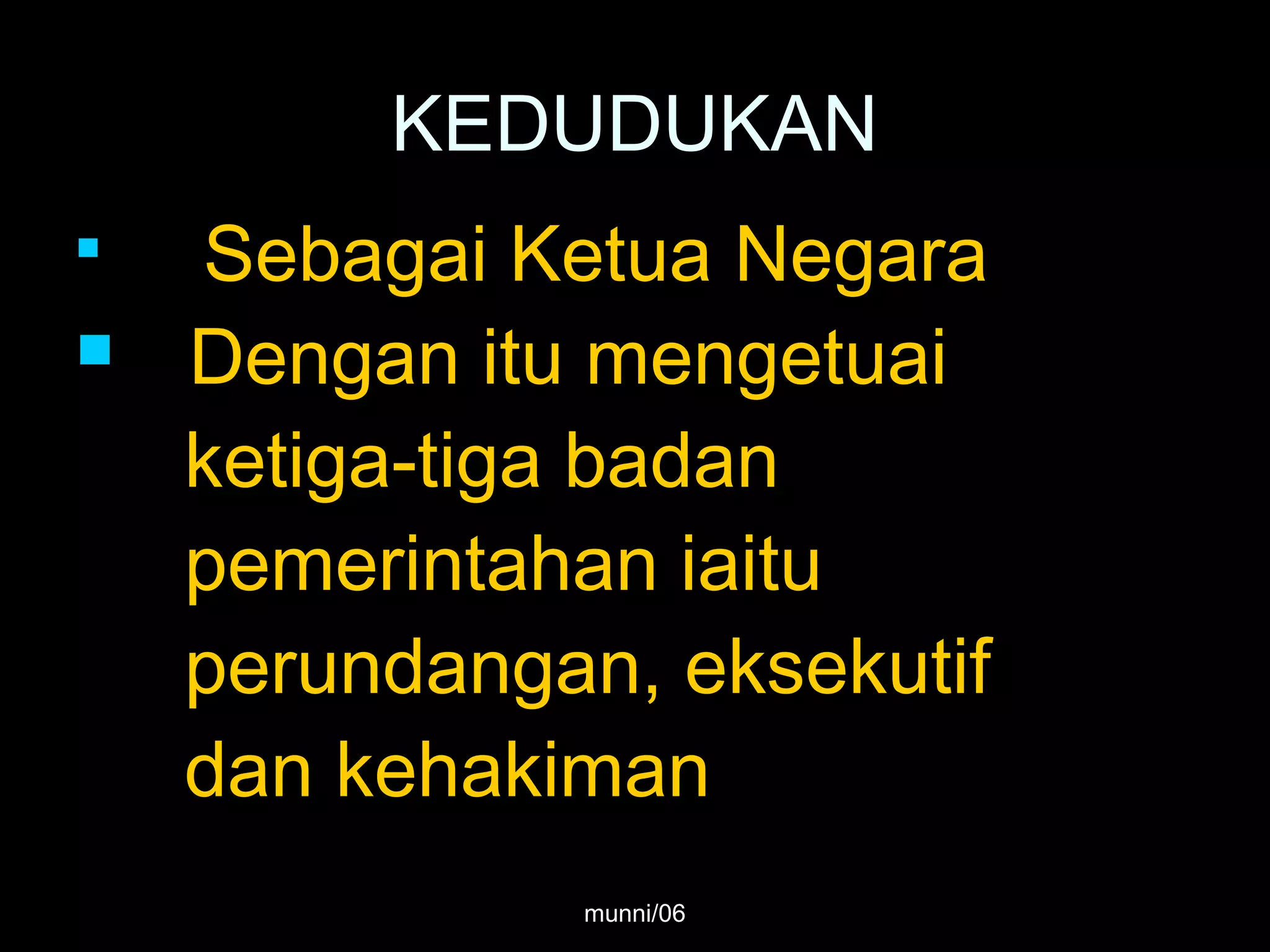 Yang di pertuan agong | PPT