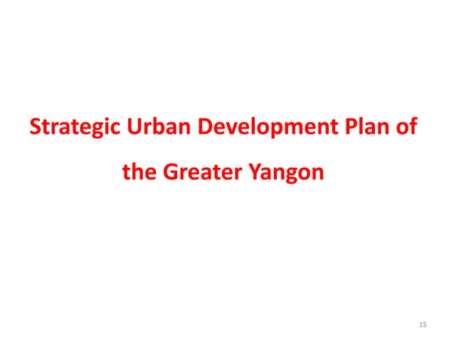 "The Strategic Urban Development Plan and the Urban Transport ...