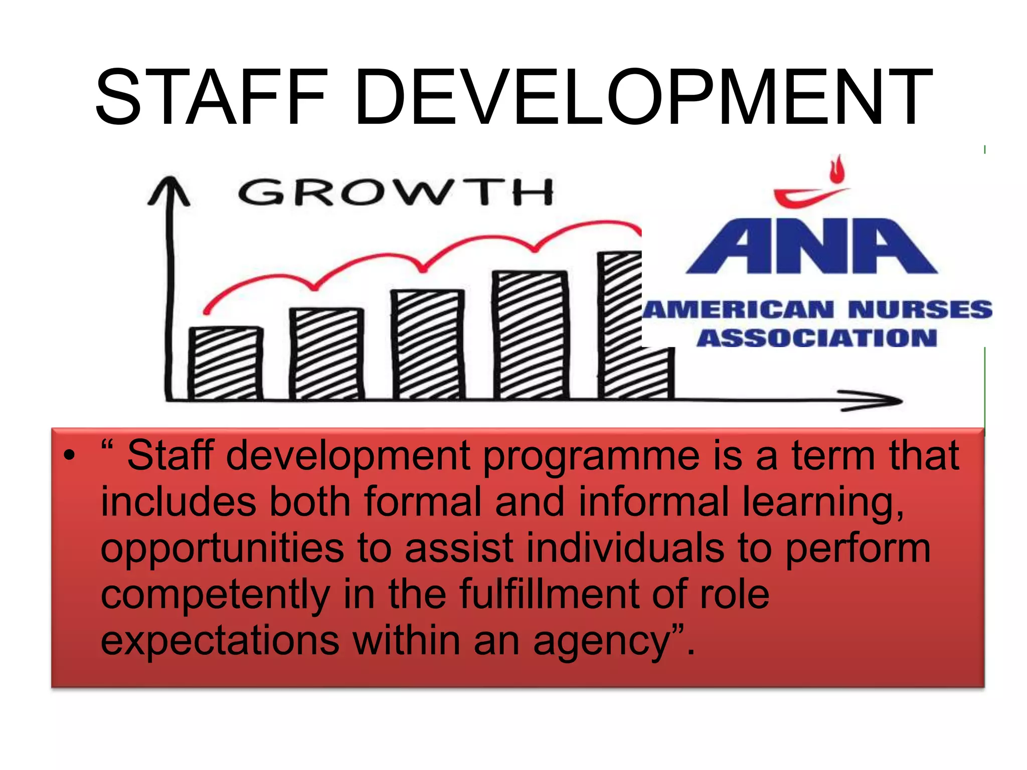 STAFF DEVELOPMENT IN NURSING | PPTX
