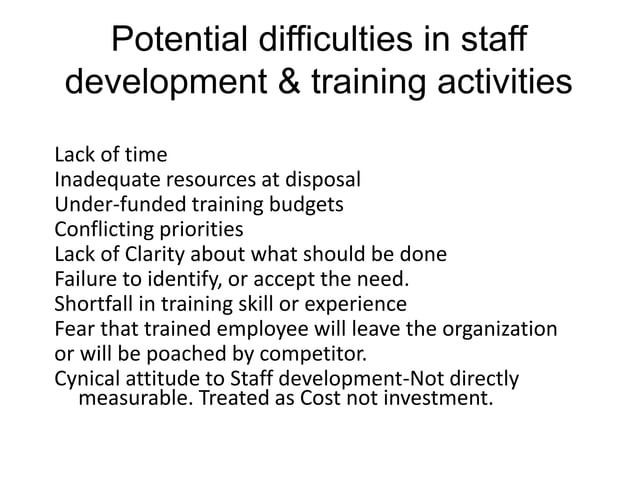 STAFF DEVELOPMENT IN NURSING | PPTX