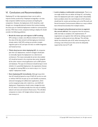 Yankee Group White Paper Sip Trunking Uc | PDF