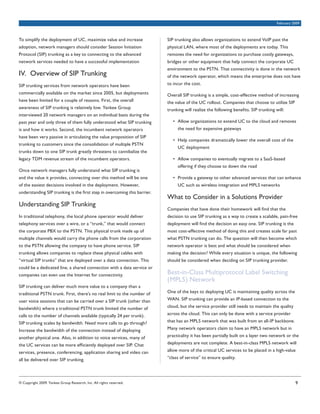 Yankee Group White Paper Sip Trunking Uc | PDF