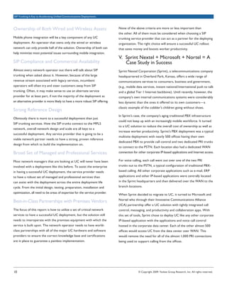 Yankee Group White Paper Sip Trunking Uc | PDF