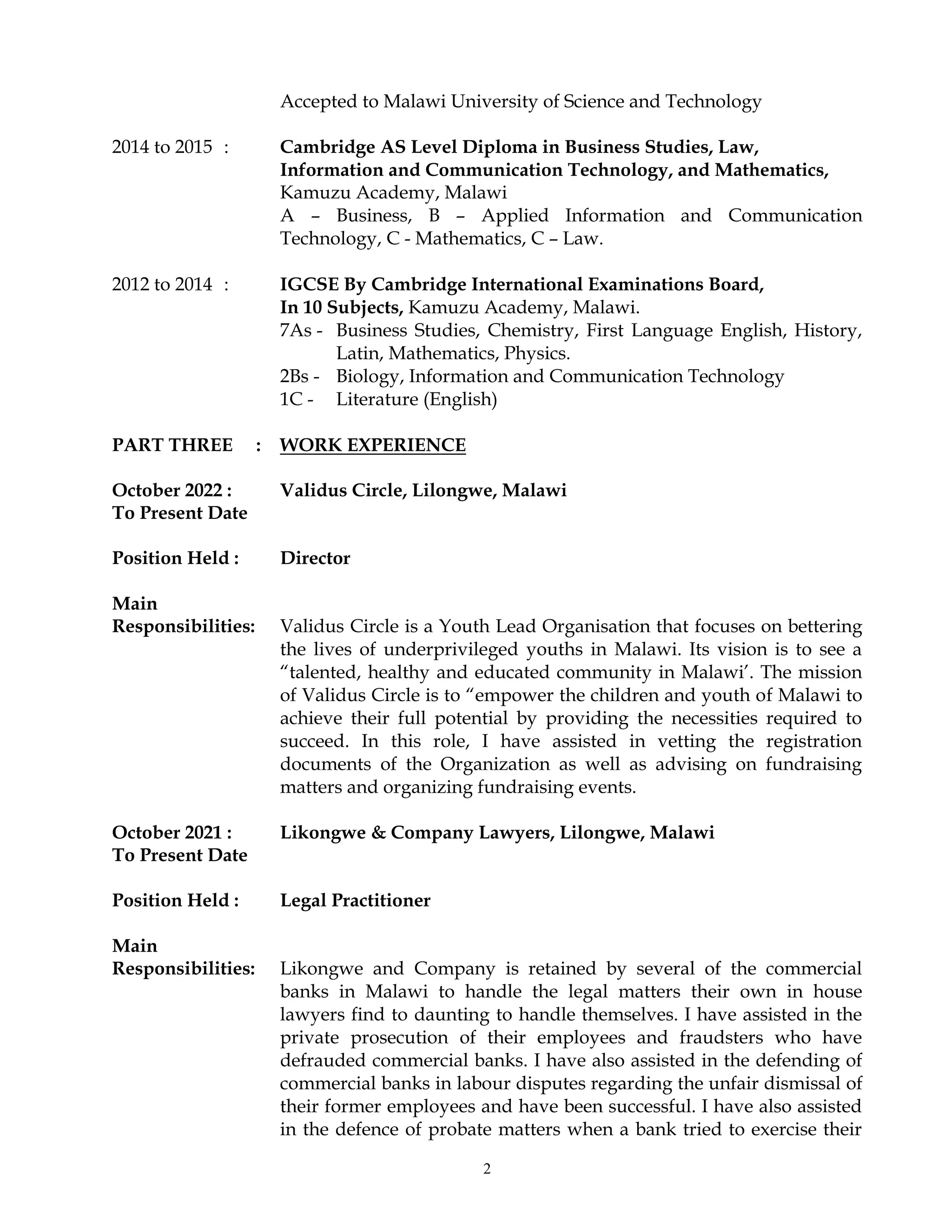 Yankho Likongwe CV 28 February 2024 Full.doc