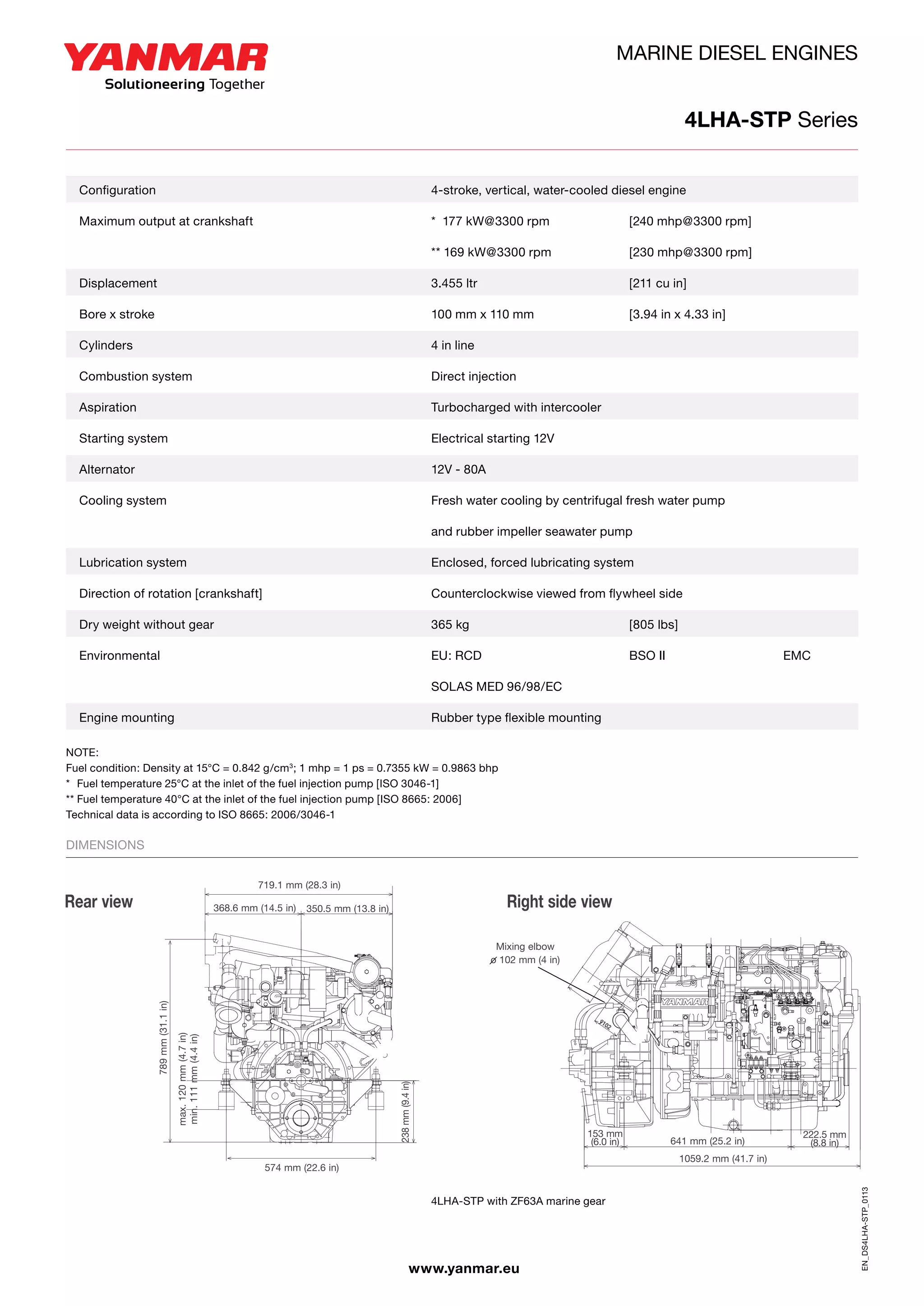 Yanmar 4 lha-stp | PDF