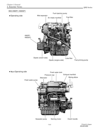 Yanmar 3 jh2 t(b)e marine diesel engine service repair manual | PDF