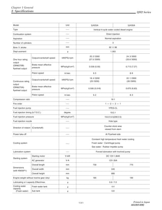 Yanmar 3 jh25a marine diesel engine service repair manual | PDF