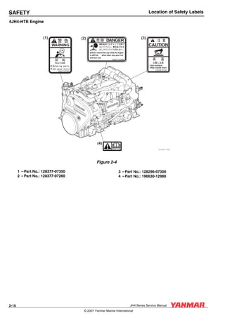 Yanmar 4 jh4 hte marine diesel engine service repair manual | PDF