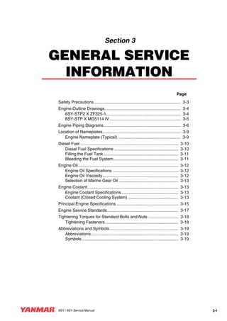Yanmar 6 sy stp2 marine engine service repair manual | PDF