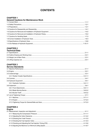 Yanmar sv05 excavator service repair manual | PDF