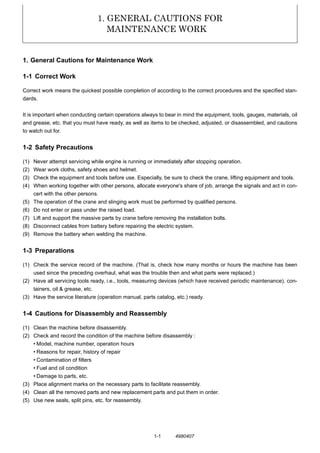 Yanmar sv05 excavator service repair manual | PDF