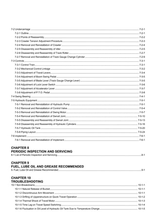 Yanmar sv15 excavator service repair manual | PDF