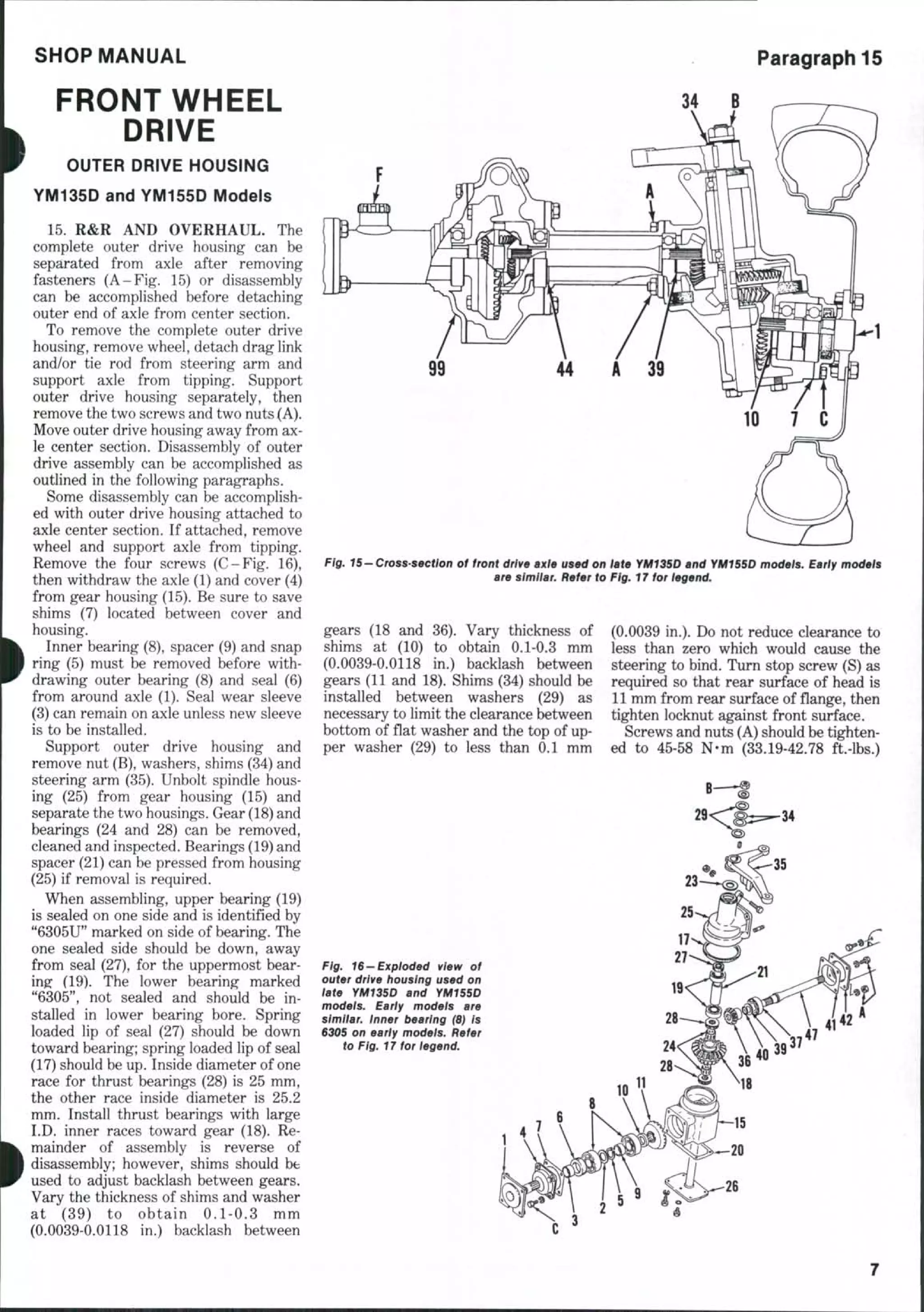 Yanmar ym240 d tractor service repair manual | PDF