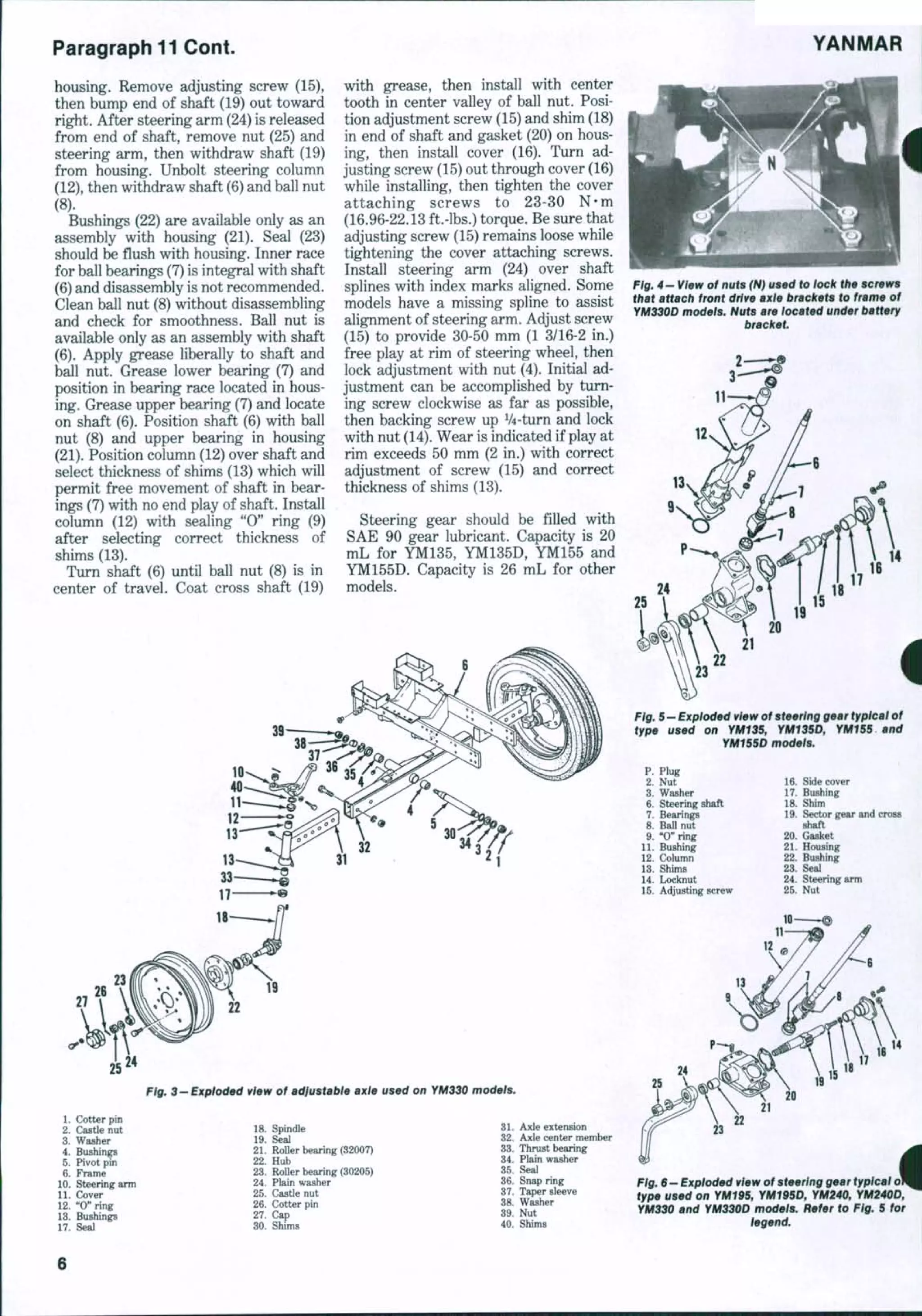 Yanmar ym240 tractor service repair manual | PDF