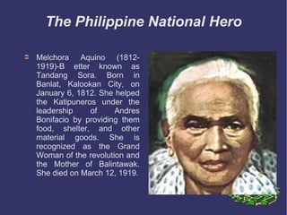 Infographic About Melchora Aquino