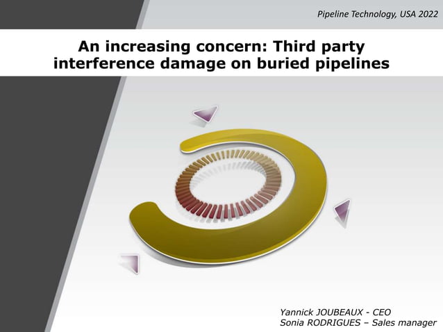 AN INCREASING CONCERN - THIRD-PARTY INTERFERENCE DAMAGE ON BURIED ...