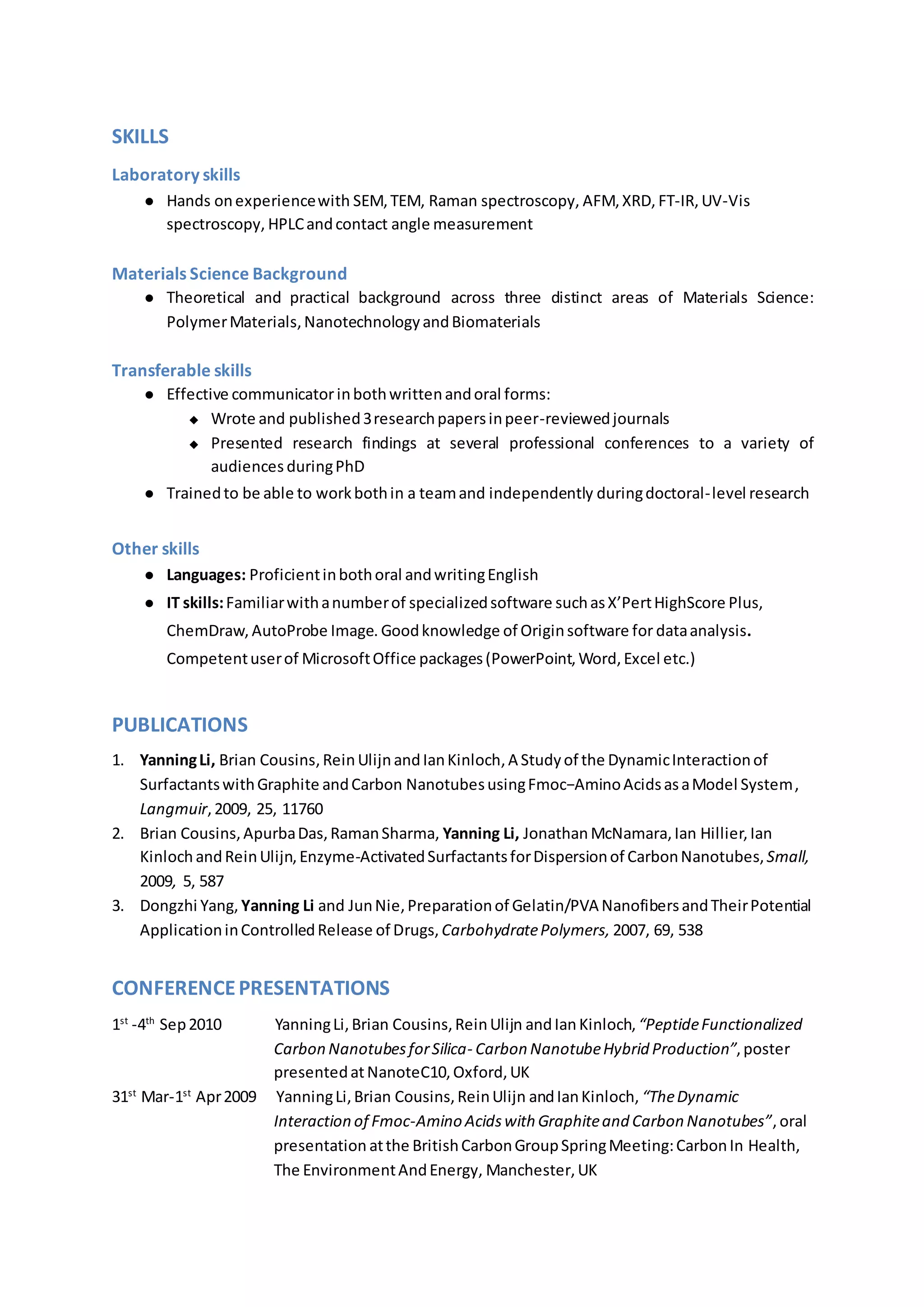 Yanning Li_CV | DOCX