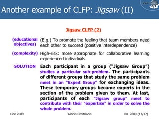 Yannis Dimitriadis: Interweaving learning and assessment patterns in ...