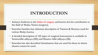 Ancient and recent Yantra and Shastra | PPTX