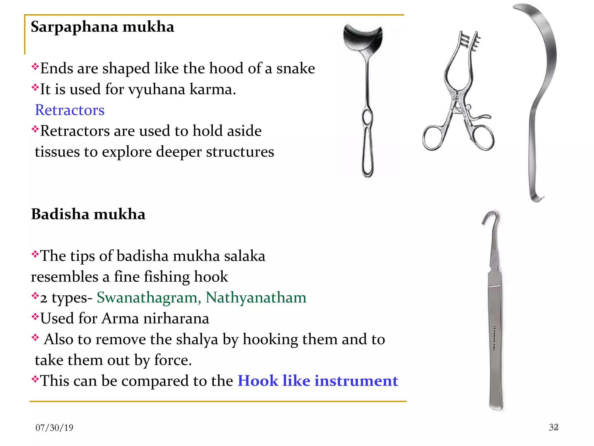 Yantra and shastra (surgical instruments) | PPT