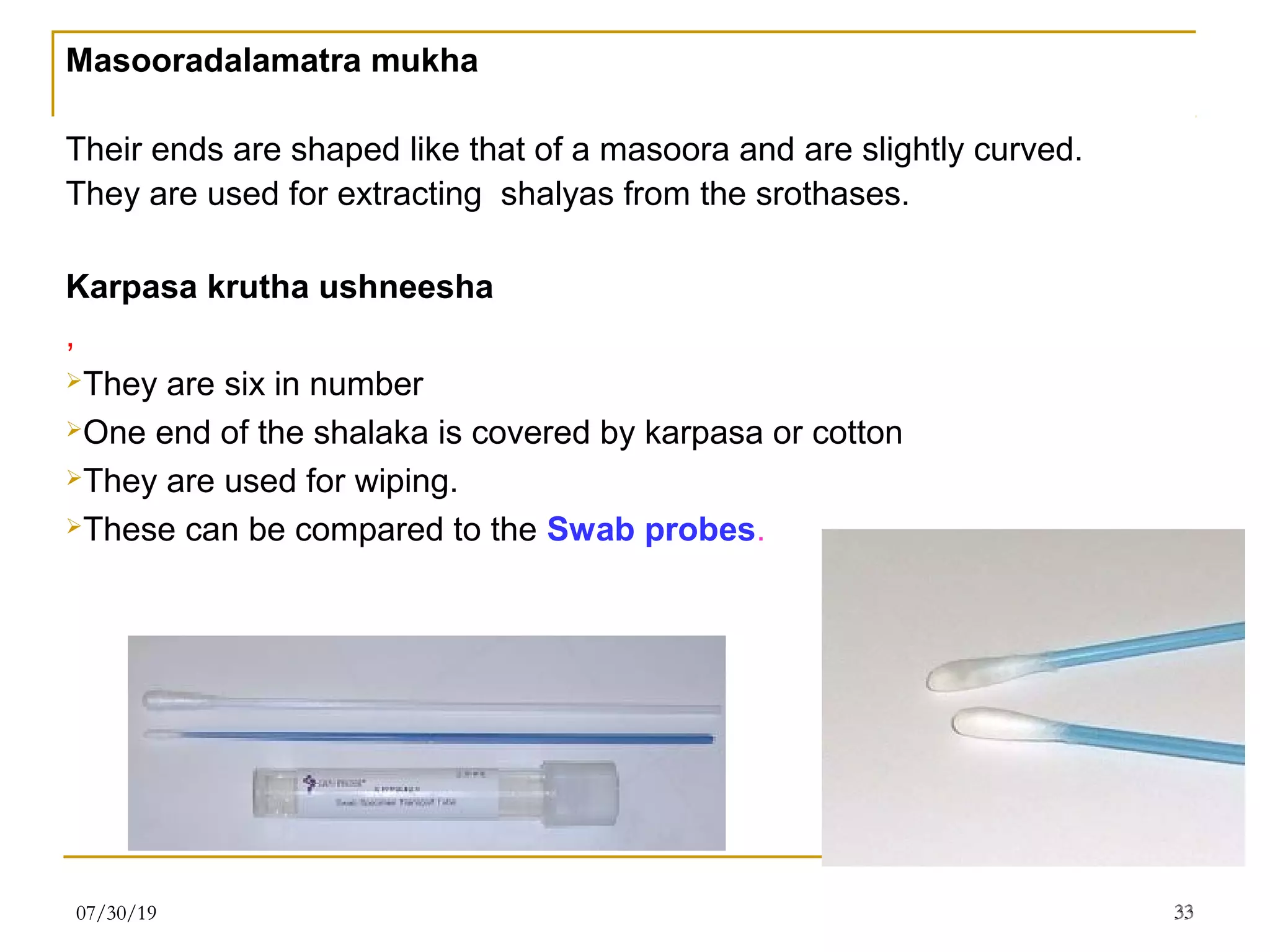 Yantra and shastra (surgical instruments) | PPT