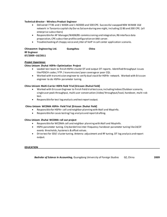 Yan Zhang resume | PDF