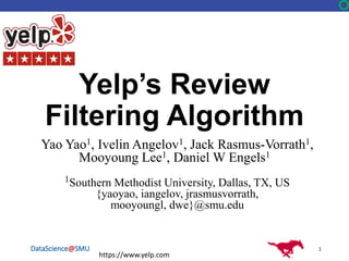 Yelp's Review Filtering Algorithm Powerpoint | PPT
