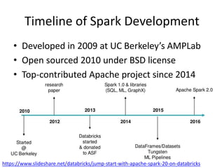 Teaching Apache Spark: Demonstrations on the Databricks Cloud Platform ...