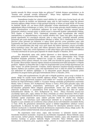 Yapay Zeka İşletme Yönetimi İlişkisi Üzerine Bir Değerlendirme | PDF