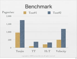 Tenjin - the fastest template engine in the world | PPT