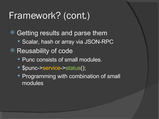 Yapc::Asia 2008 Tokyo - Easy system administration programming with a framework by Gosuke ...