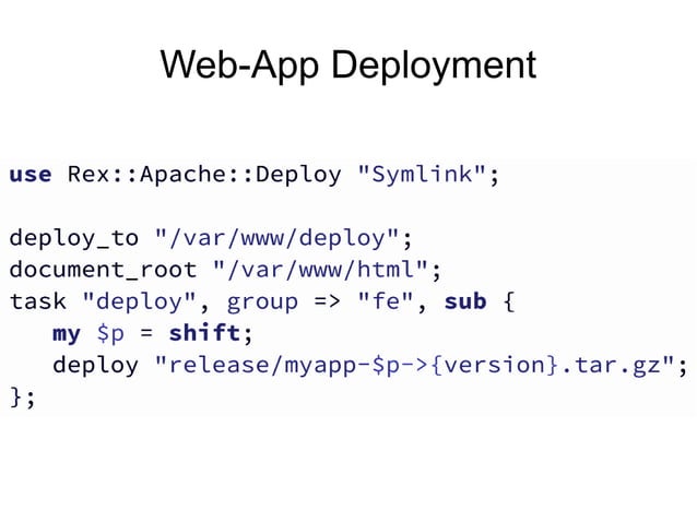 Rex - Lightning Talk yapc.eu 2013 | ODP | Computing | Technology & Computing