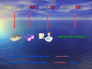 Yapilarina GöRe Isimler | PPT