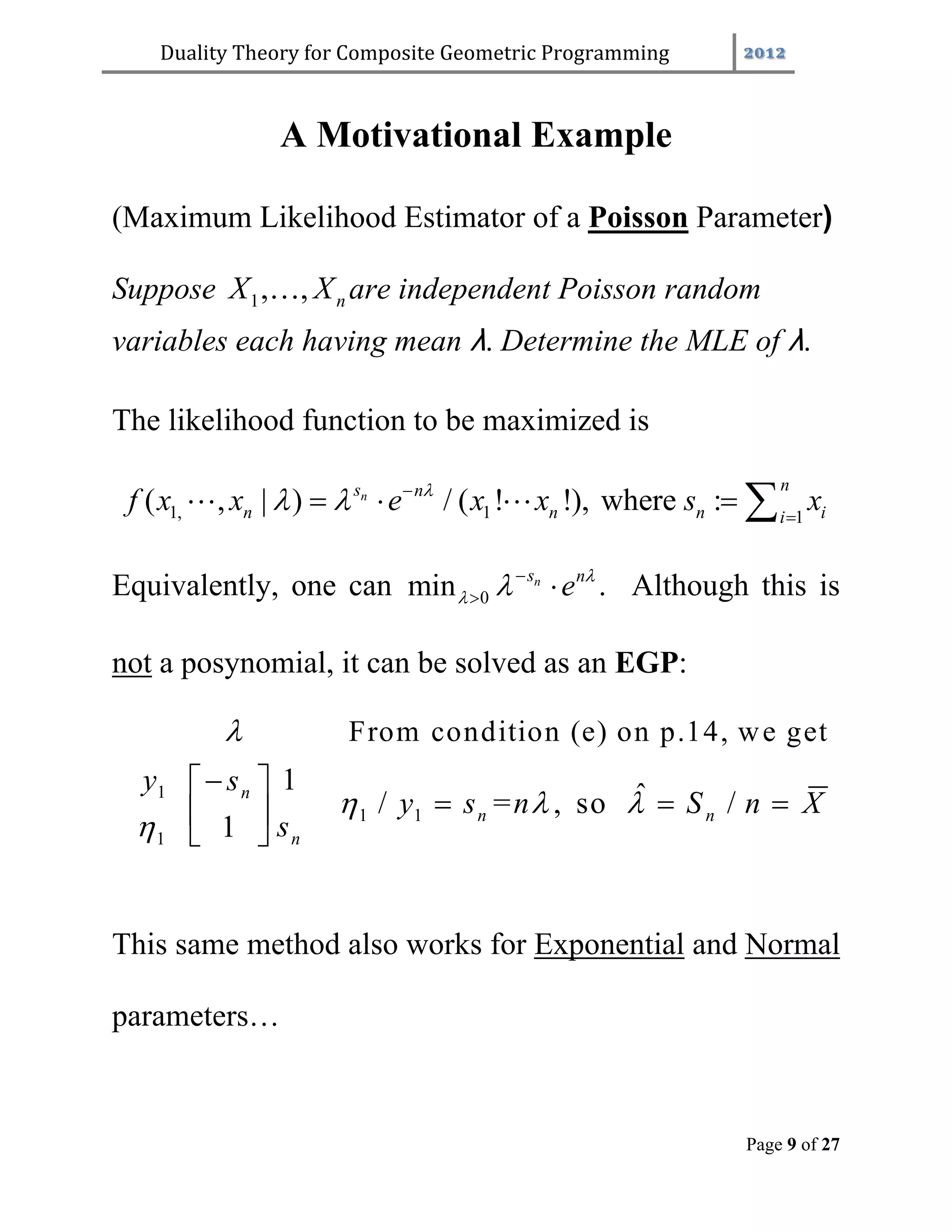 DUALITY THEORY FOR COMPOSITE GEOMETRIC PROGRAMMING | PDF