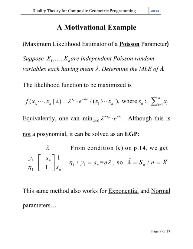 Duality Theory For Composite Geometric Programming Pdf