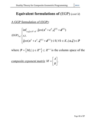 DUALITY THEORY FOR COMPOSITE GEOMETRIC PROGRAMMING | PDF