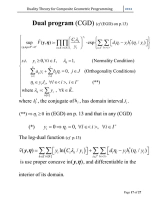 DUALITY THEORY FOR COMPOSITE GEOMETRIC PROGRAMMING | PDF