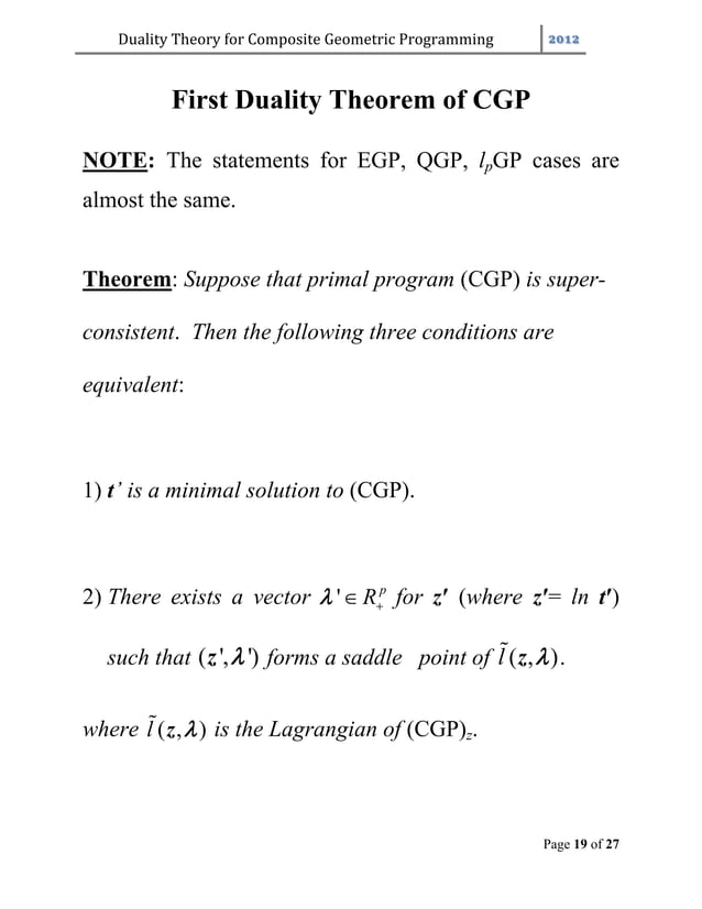 DUALITY THEORY FOR COMPOSITE GEOMETRIC PROGRAMMING | PDF