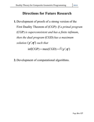 DUALITY THEORY FOR COMPOSITE GEOMETRIC PROGRAMMING | PDF