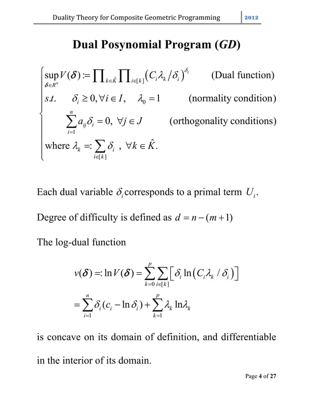 DUALITY THEORY FOR COMPOSITE GEOMETRIC PROGRAMMING | PDF